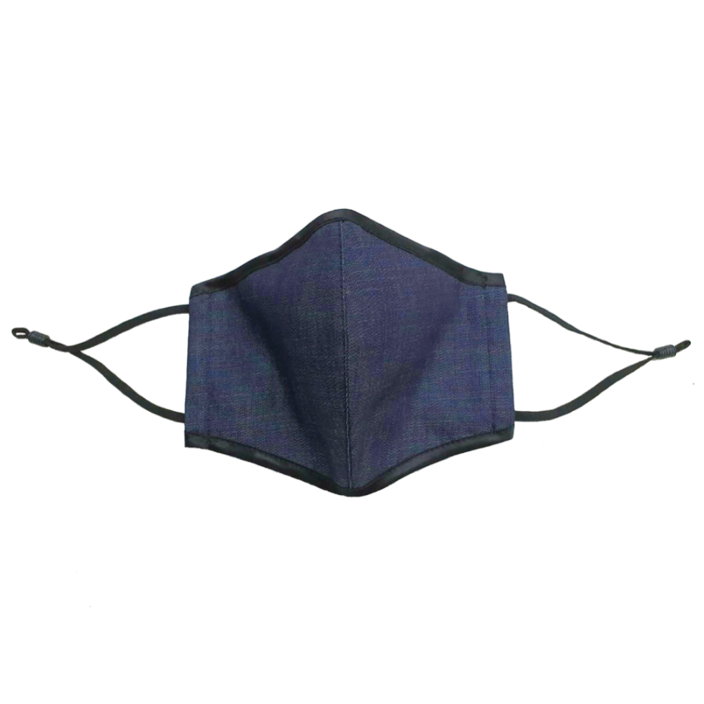 Dark Blue Denim Reusable Mask - Cerebral