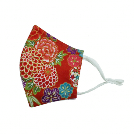 Red Japanese Floral (3D Print) Reusable Mask - Cerebral - Enrichment ...